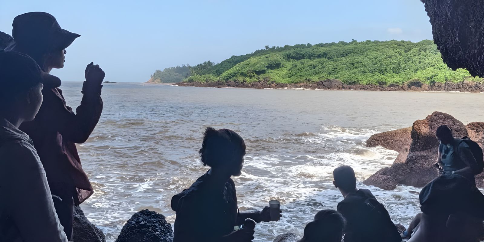 LetsGoa - Ocean Hike Crabs Claw Bay Goa | Cliffside Trek & Sea Cave
